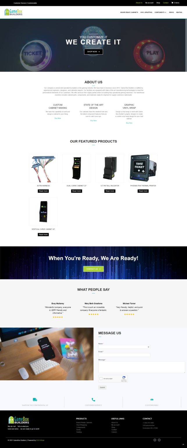 Gamebox Builders | DCA Virtual Business Support